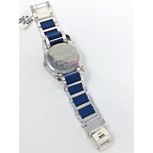 Brighton | Accessories | Brighton Big Bold Brooklyn Watch Blue Silver ...
